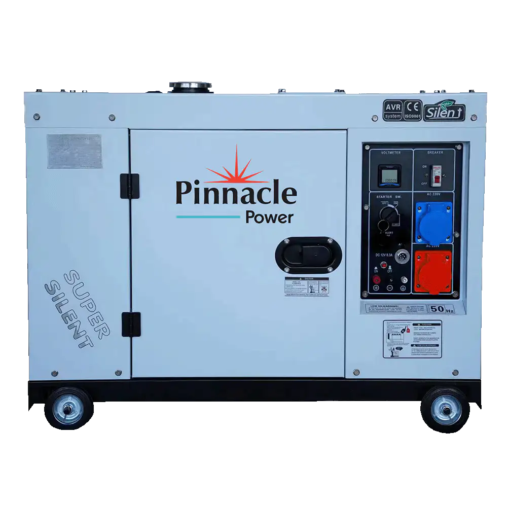 10kVA Silent Portable Diesel Generator - Pinnacle Power